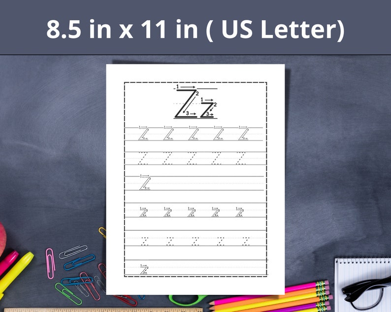 Preschool Alphabet Tracing Worksheets: A-Z Letter Sounds (digital ...