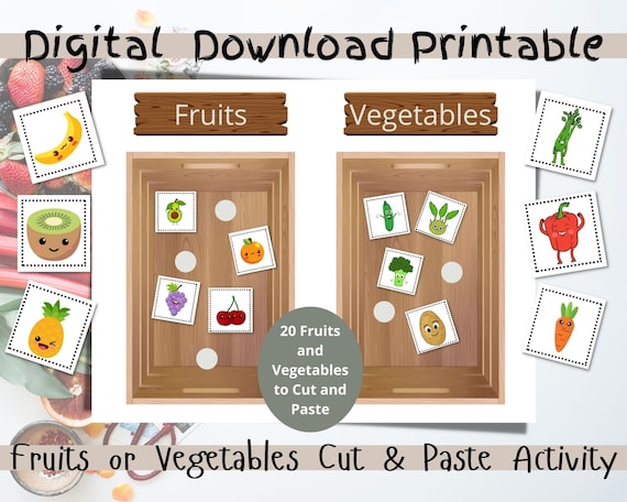 Fruits And Vegetables Interactive Worksheet