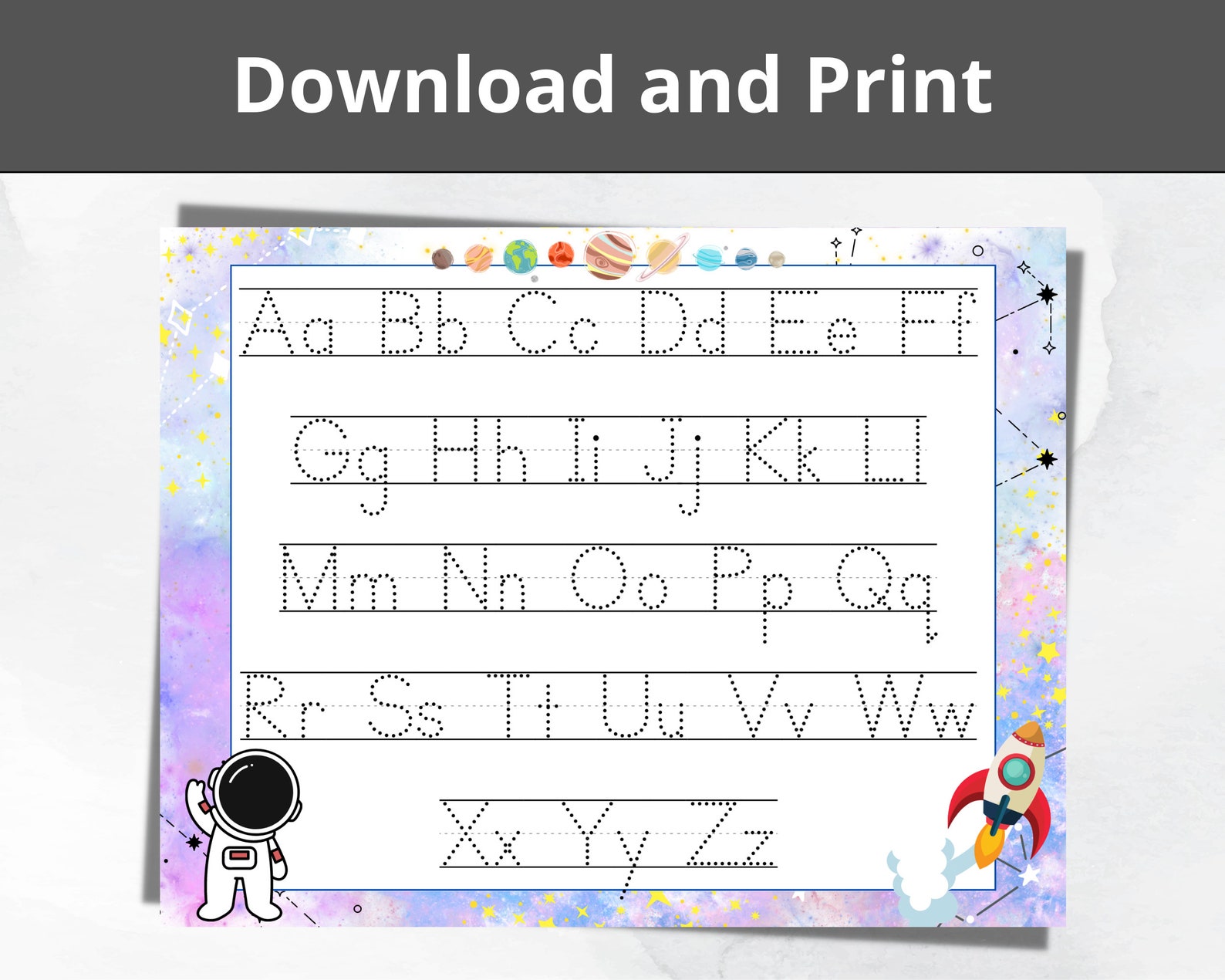 Alphabet Practice Tracing Letters for Toddler | Printable Letter ...