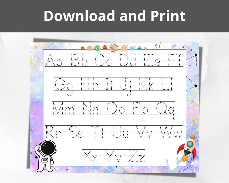 Alphabet Practice Tracing Letters for Toddler | Printable Letter ...