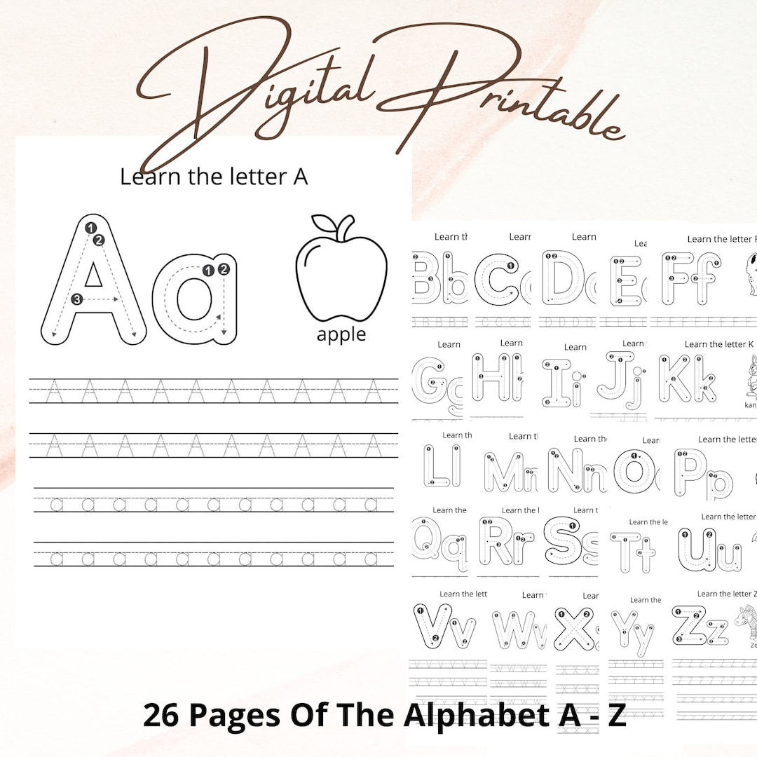 Preschool Alphabet Worksheets, Preschool Worksheets, Letter Sounds ...
