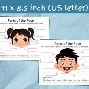 Body Parts Printable Activity: Matching Game & Worksheet (digital ...