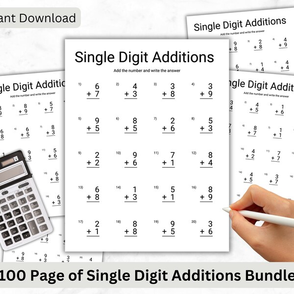 Tracing Single Number - Etsy