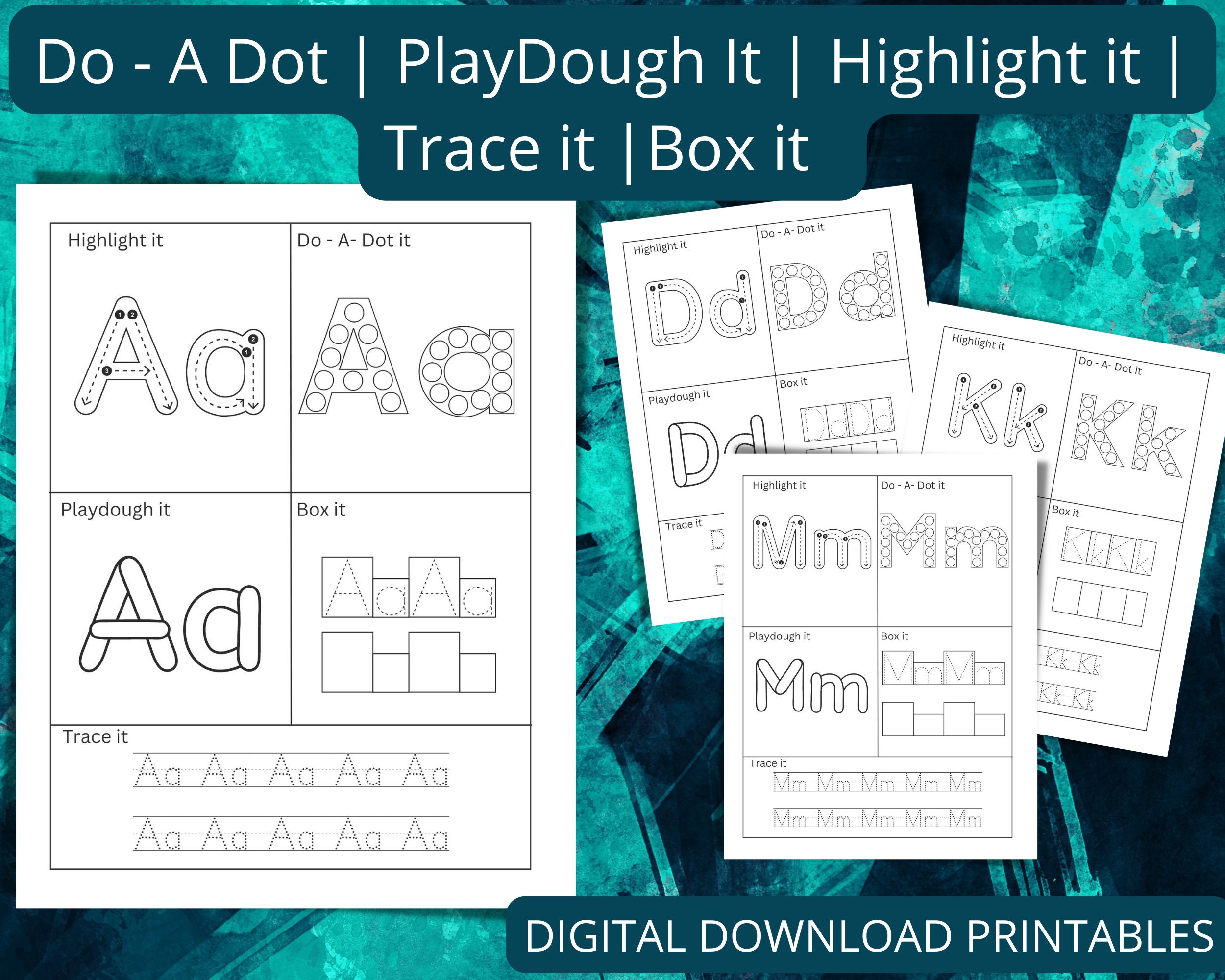 Preschool Alphabet Worksheets, Preschool Worksheets, Letter Sounds ...