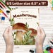 Mushroom Themed Unit Study and Printable Worksheets for Kids - Etsy