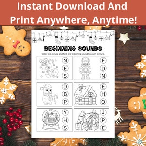 Identifying Beginning Letter Sound Worksheets | Coloring | Phonics and ...