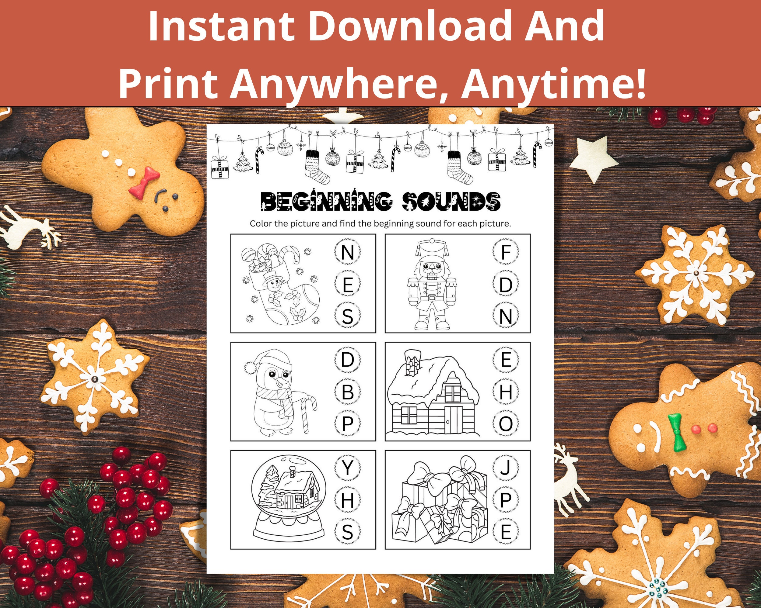 Identifying Beginning Letter Sound Worksheets | Coloring | Phonics and ...