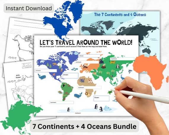 4 Oceans And 7 Continents