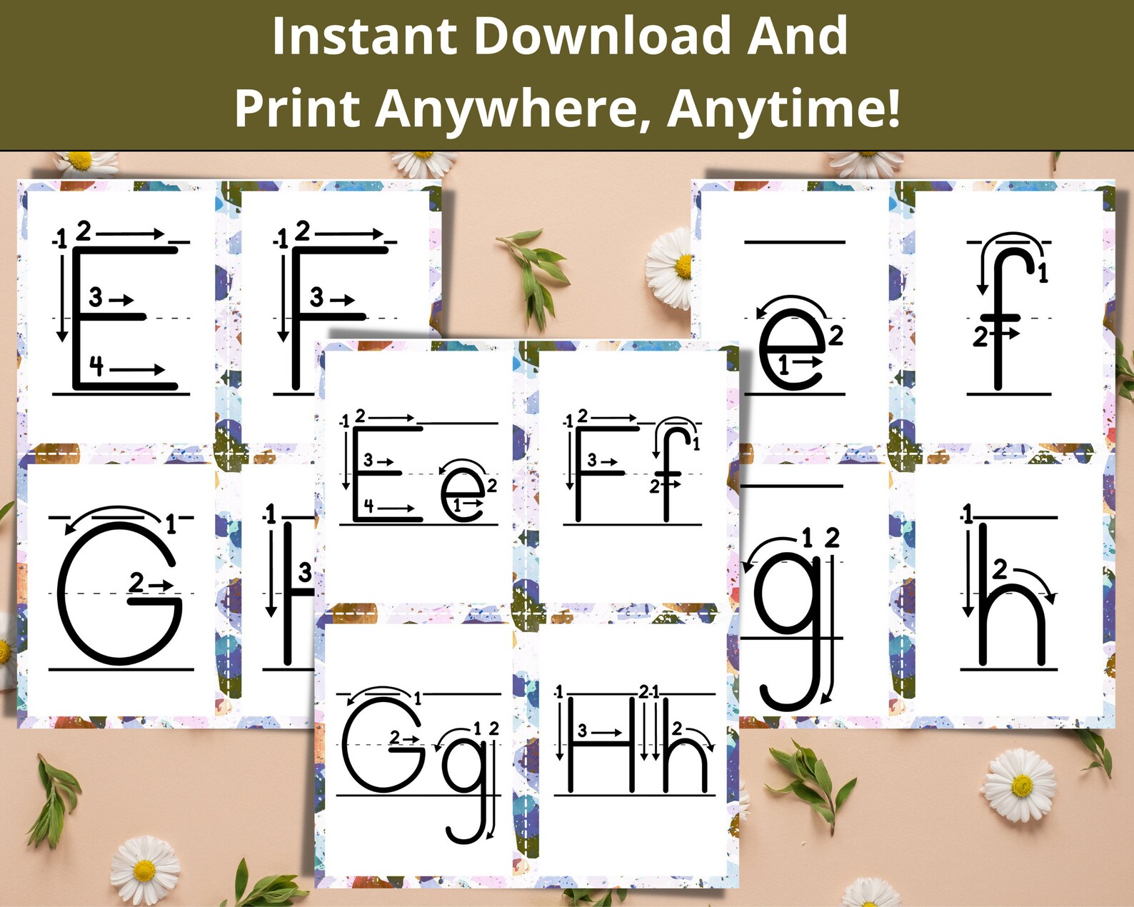 ABC Cards Printable | Homeschool Printable Preschool Alphabet ...