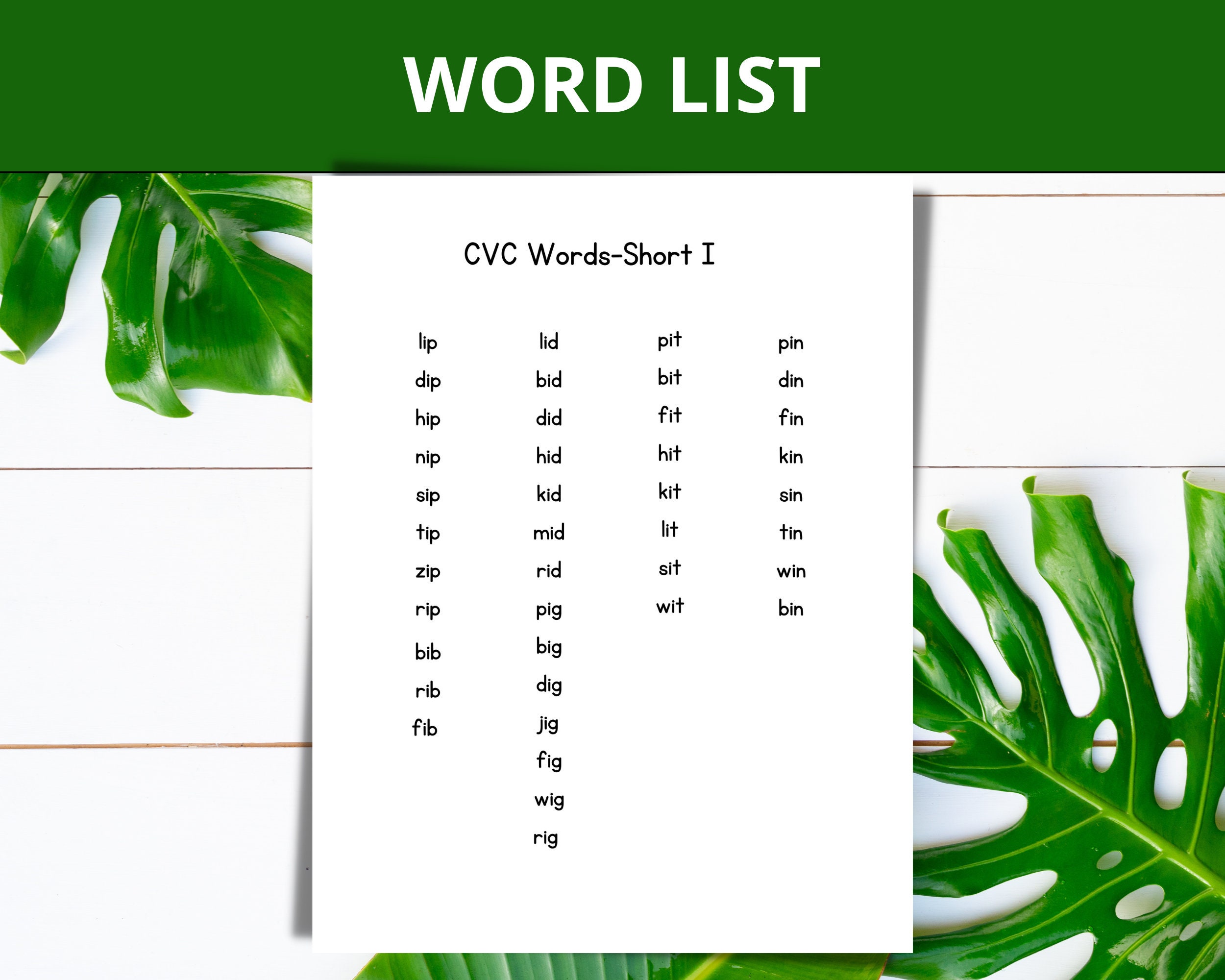 15 Pages of Short "i" CVC Words Worksheets for Kindergarten | CVC Words ...