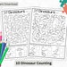 10 Dinosaur Theme Counting Number Activity for Toddler | Printable ...