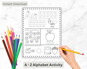 Preschool Alphabet Worksheets, Preschool Worksheets, Letter Sounds ...