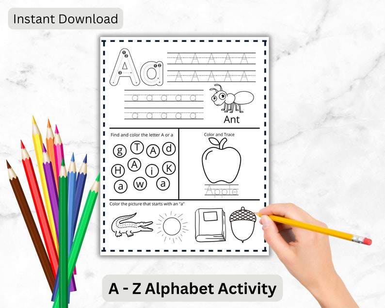 Preschool Alphabet Worksheets, Preschool Worksheets, Letter Sounds ...