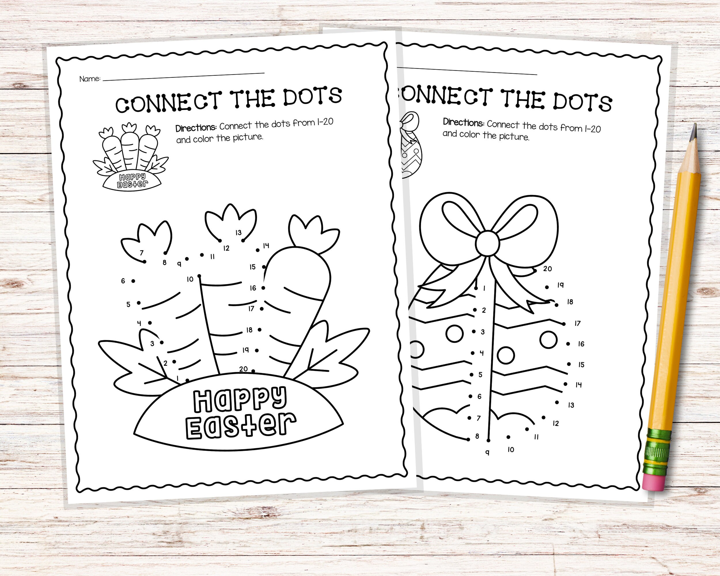 Easter Connect the Dots Toddler Activity | Busy Work for Kids | Spring ...