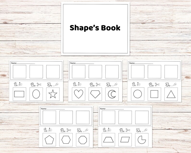 Abc's Build A Book Activity | Alphabet, Number & Shape (digital ...