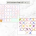 Flower Theme Alphabet Matching: Cut & Paste Activity (digital Download ...