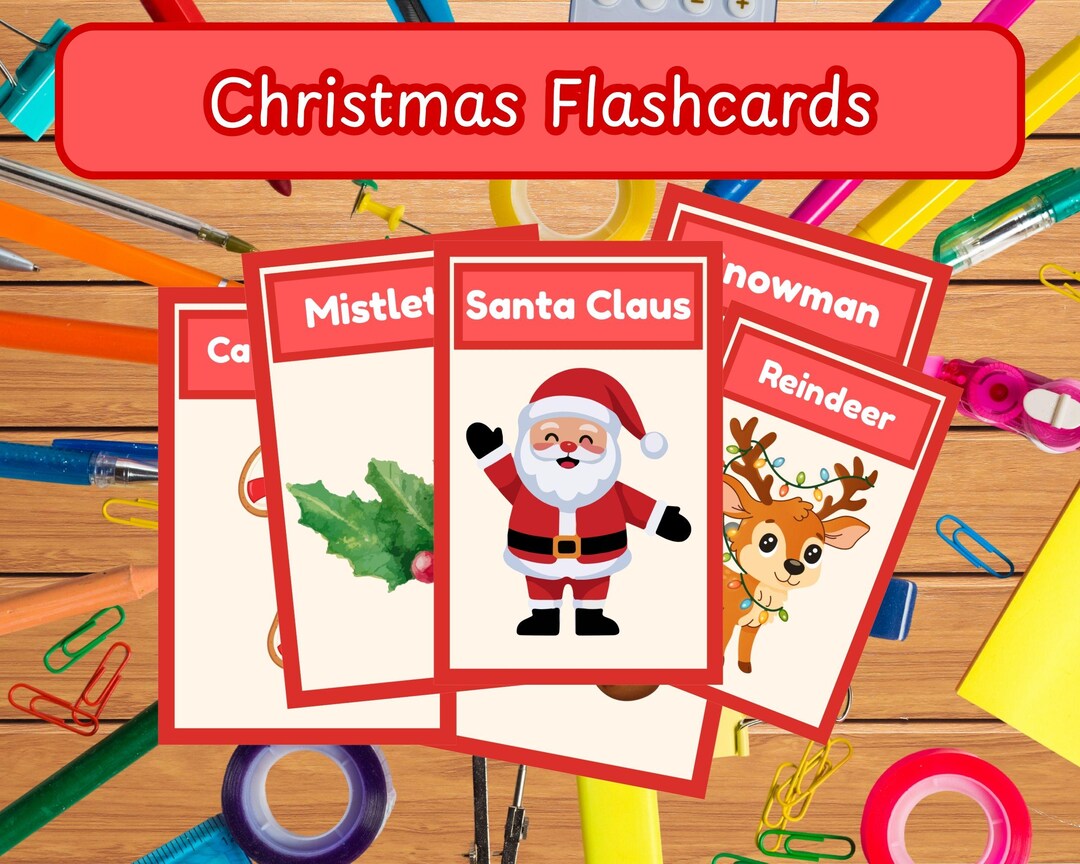 Christmas Flashcards for Kids | Fun Christmas Vocabulary Cards ...