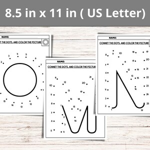 Preschool Alphabet Connect the Dots Worksheets (digital Download) - Etsy