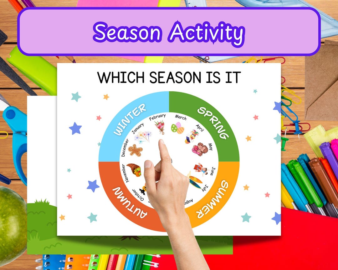 Seasons Activity for Kids | Season Wheel and Seasonal Tree Craft ...