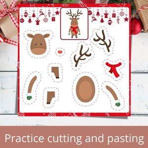 Christmas Cut and Paste Activity: Holiday Motor Skill Practice (digital ...