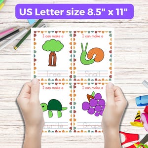 Printable Clay Tracing Sheets, Fun Activity for Children - Etsy