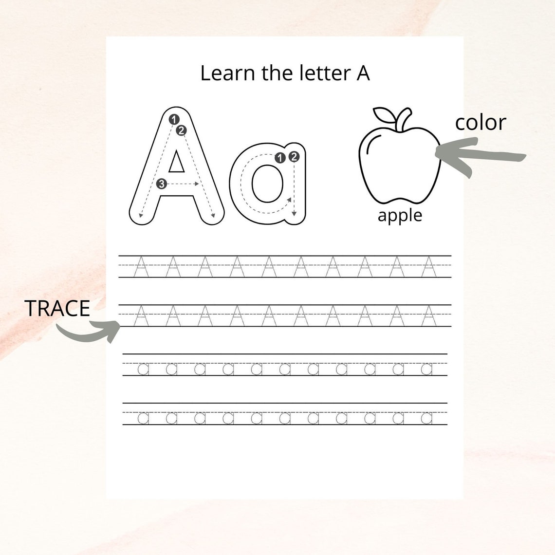 Preschool Alphabet Worksheets, Preschool Worksheets, Letter Sounds ...