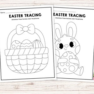 Easter Tracing Activity Worksheet | Pencil Motor Skill Grip Practice ...