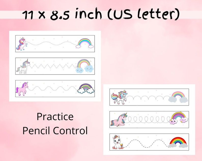 Motor Skill Tracing Lines Pencil Control Worksheet Activity Busy Binder ...