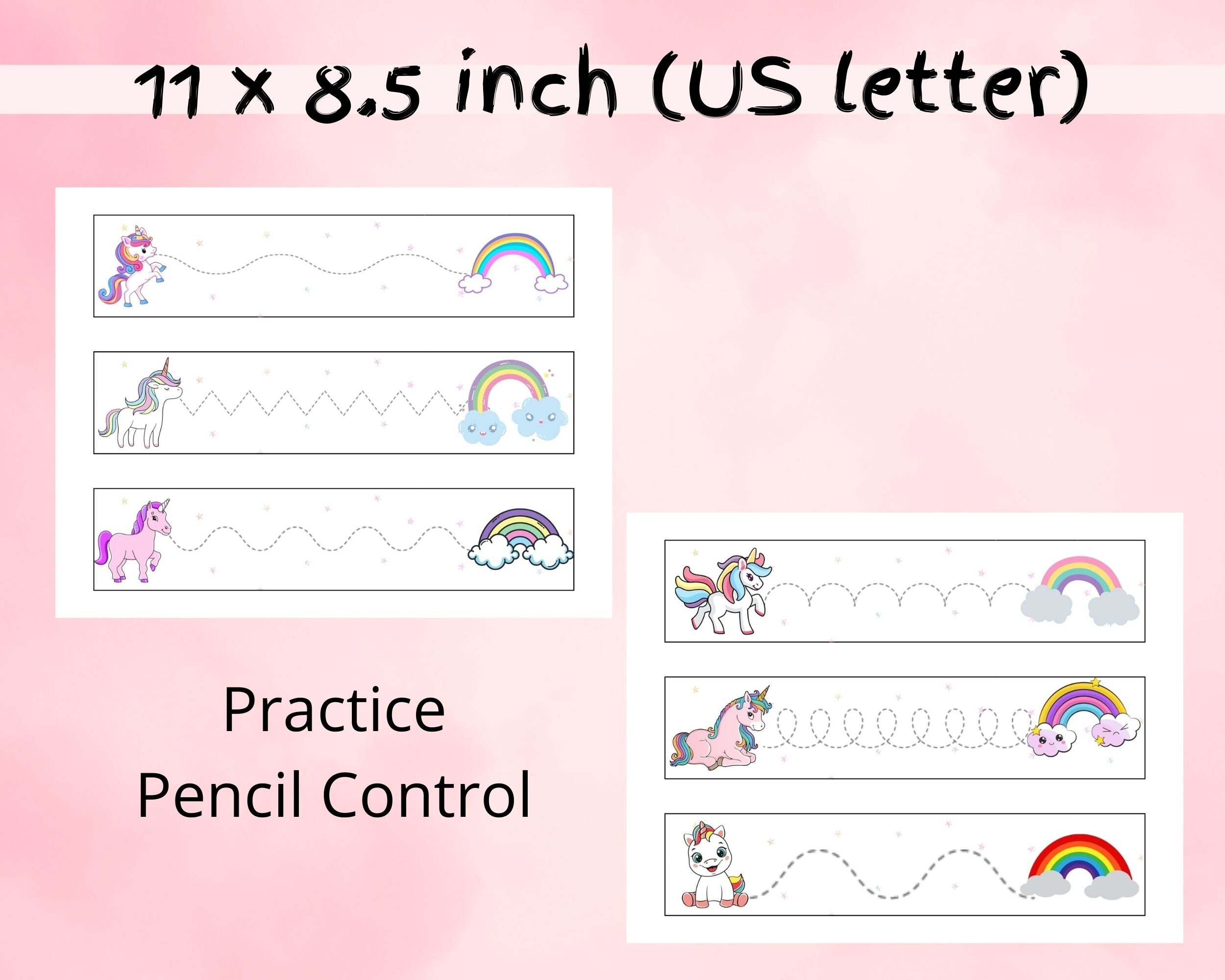 Motor Skill Tracing Lines Pencil Control Worksheet Activity Busy Binder ...