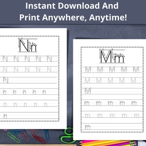 Preschool Alphabet Tracing Worksheets: A-Z Letter Sounds (digital ...