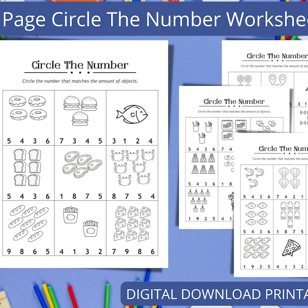 Math Worksheets - Etsy