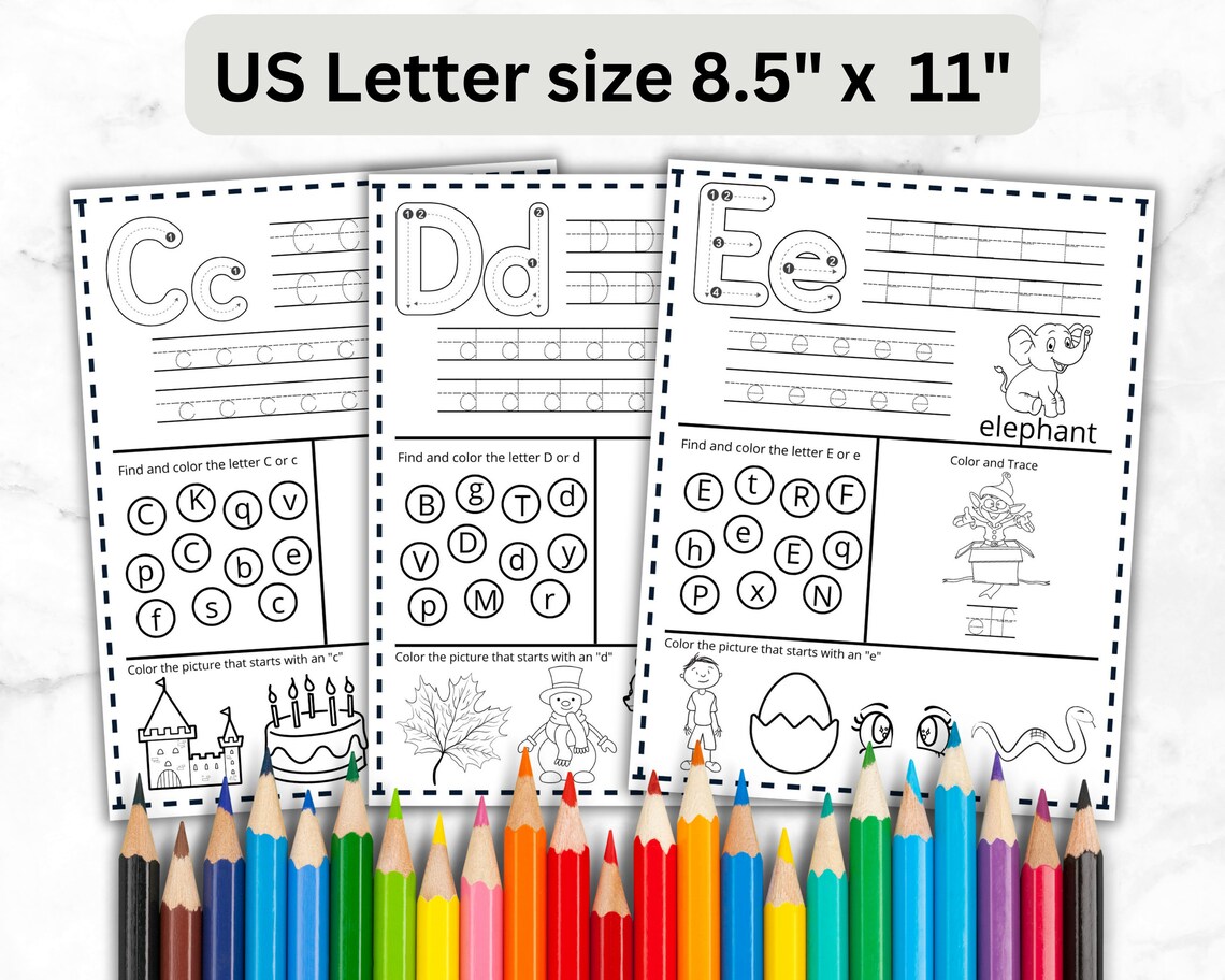 Preschool Alphabet Worksheets, Preschool Worksheets, Letter Sounds ...
