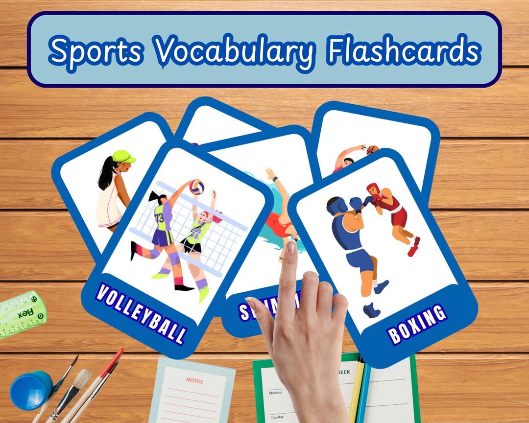 Sports Flashcards for Kids Printable | Preschool Learning Cards ...