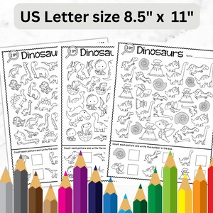 10 Dinosaur Theme Counting Number Activity for Toddler | Printable ...