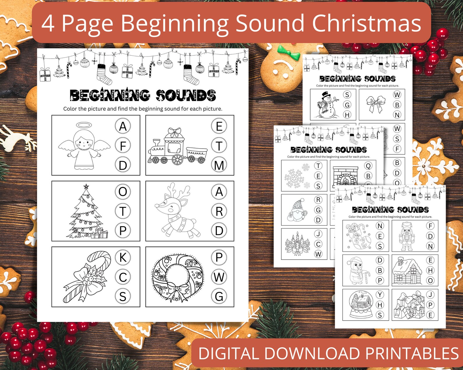 Identifying Beginning Letter Sound Worksheets | Coloring | Phonics and ...