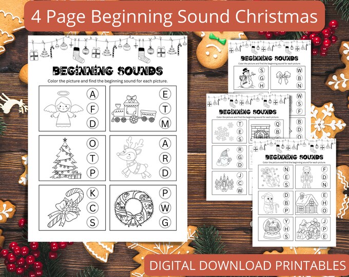 Printable Beginning Sound Letters Activity Worksheet | Home School ...