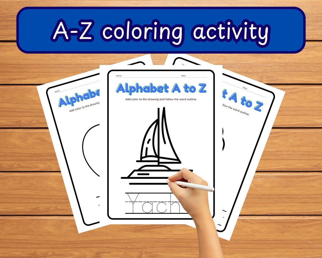 A–Z Alphabet Coloring Pages for Kids | Printable Learning Activity ...