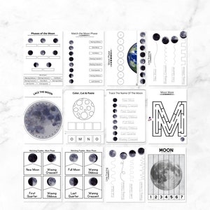 Moon Phase No Prep Study Unit | Moon Phase Science Activity | Outer ...