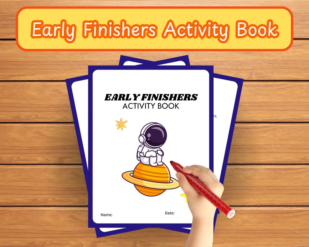 Space Theme Early Finishers Activity Book for Kids | Printable Space ...