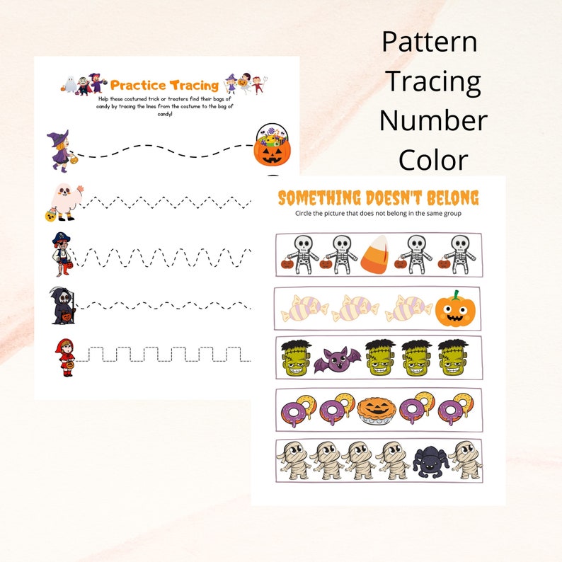 Halloween Activity Bundle, Preschool, Prek Worksheets, Homeschool ...