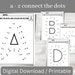 Preschool Alphabet Connect the Dots Worksheets (digital Download) - Etsy