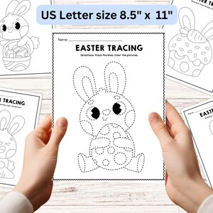 Easter Tracing Activity Worksheet | Pencil Motor Skill Grip Practice ...