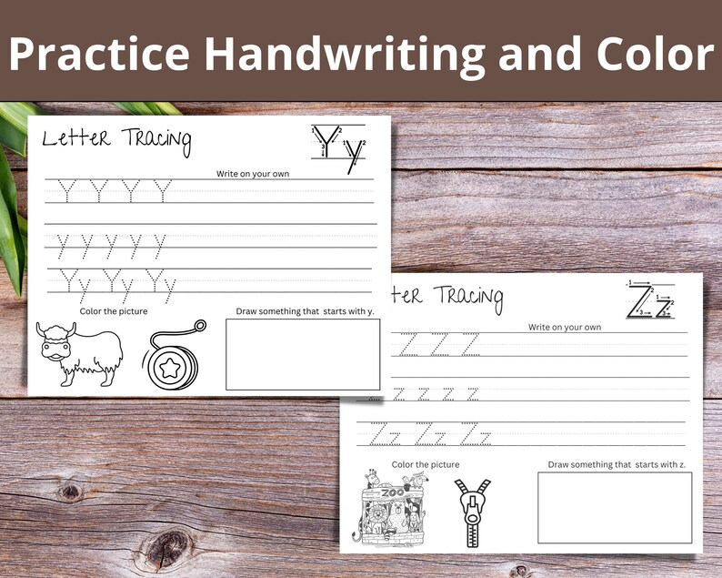 ABC Alphabet Tracing Printable Worksheets Busy Binder - Etsy