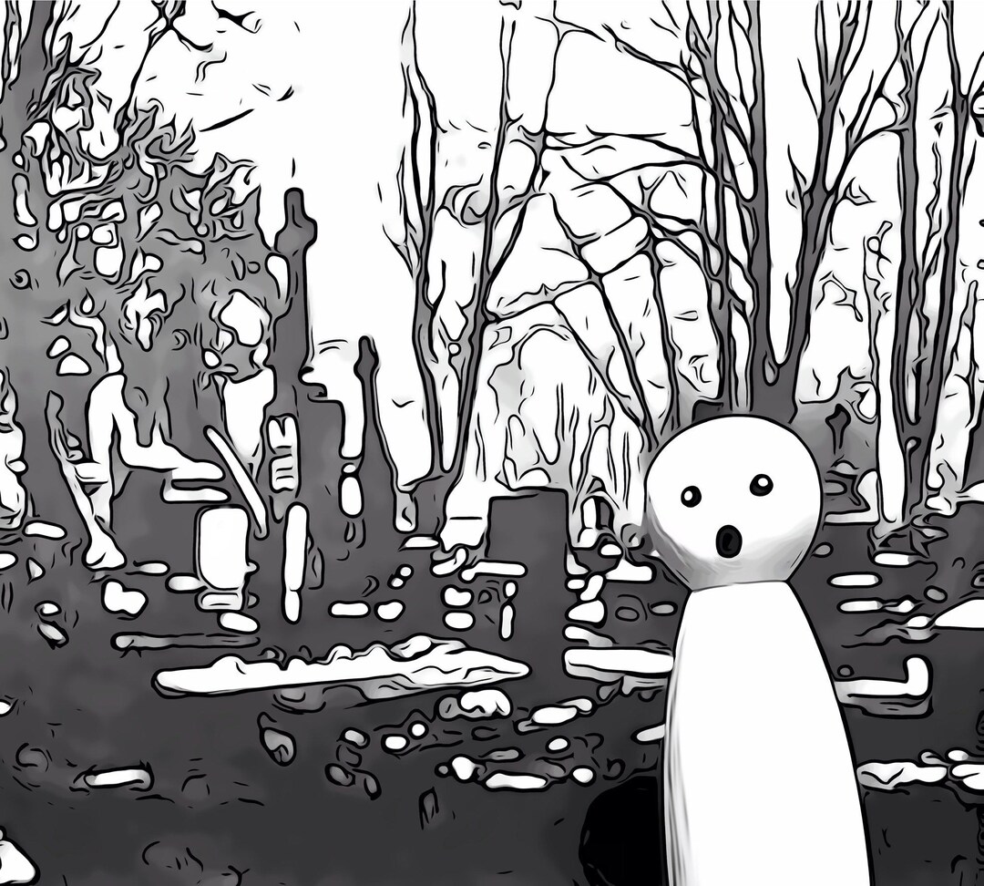 Ghost Peg Doll Photo Wall Art - Etsy