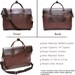 Leather Laptop Messenger Bag Vintage Briefcase Satchel for Men and ...