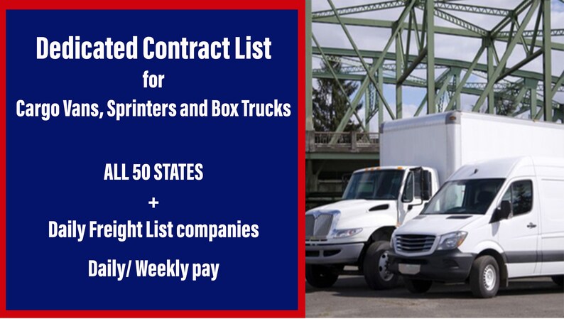 A Current List of OPEN Contracts for Dedicated Freight in Every State ...
