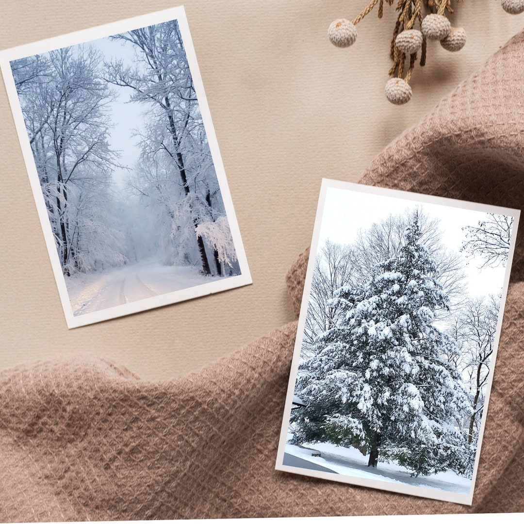 Winter Note Cards, Winter Photo Note Cards, Winter Scene Note Cards ...