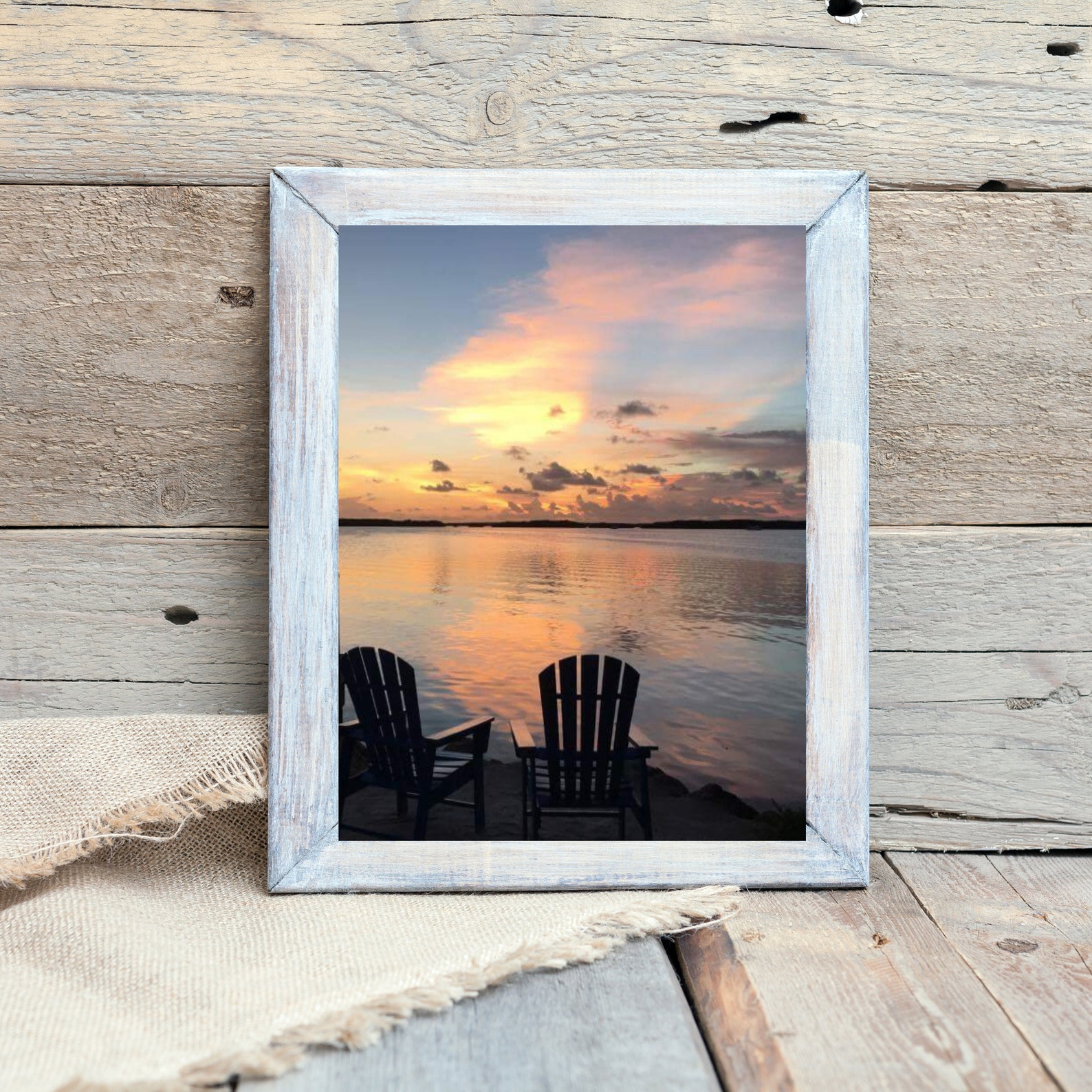 Florida Keys Sunset Photography Print, Two Chairs, Ocean View - Etsy