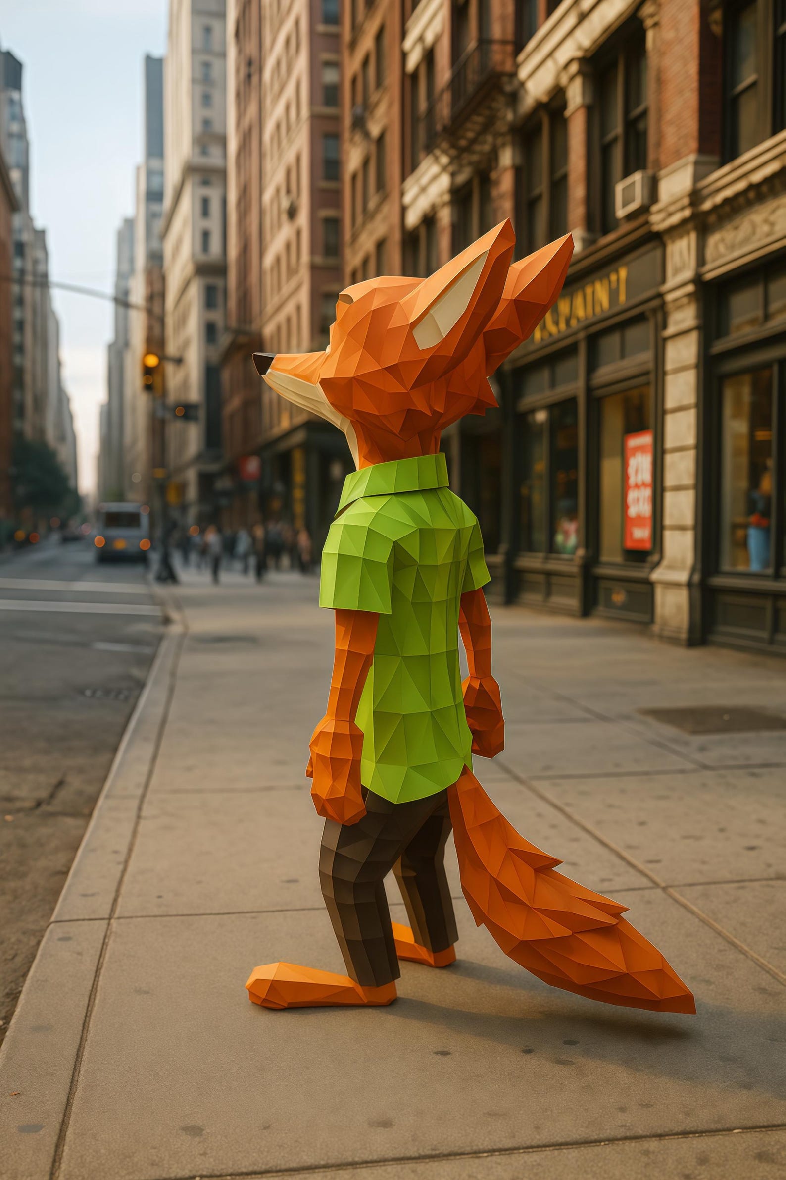 NICK WILDE - PAPERCRAFT Low Poly - Etsy