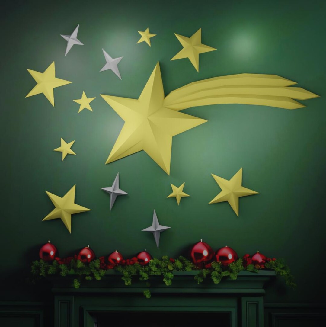 Shooting Star Papercraft - Etsy